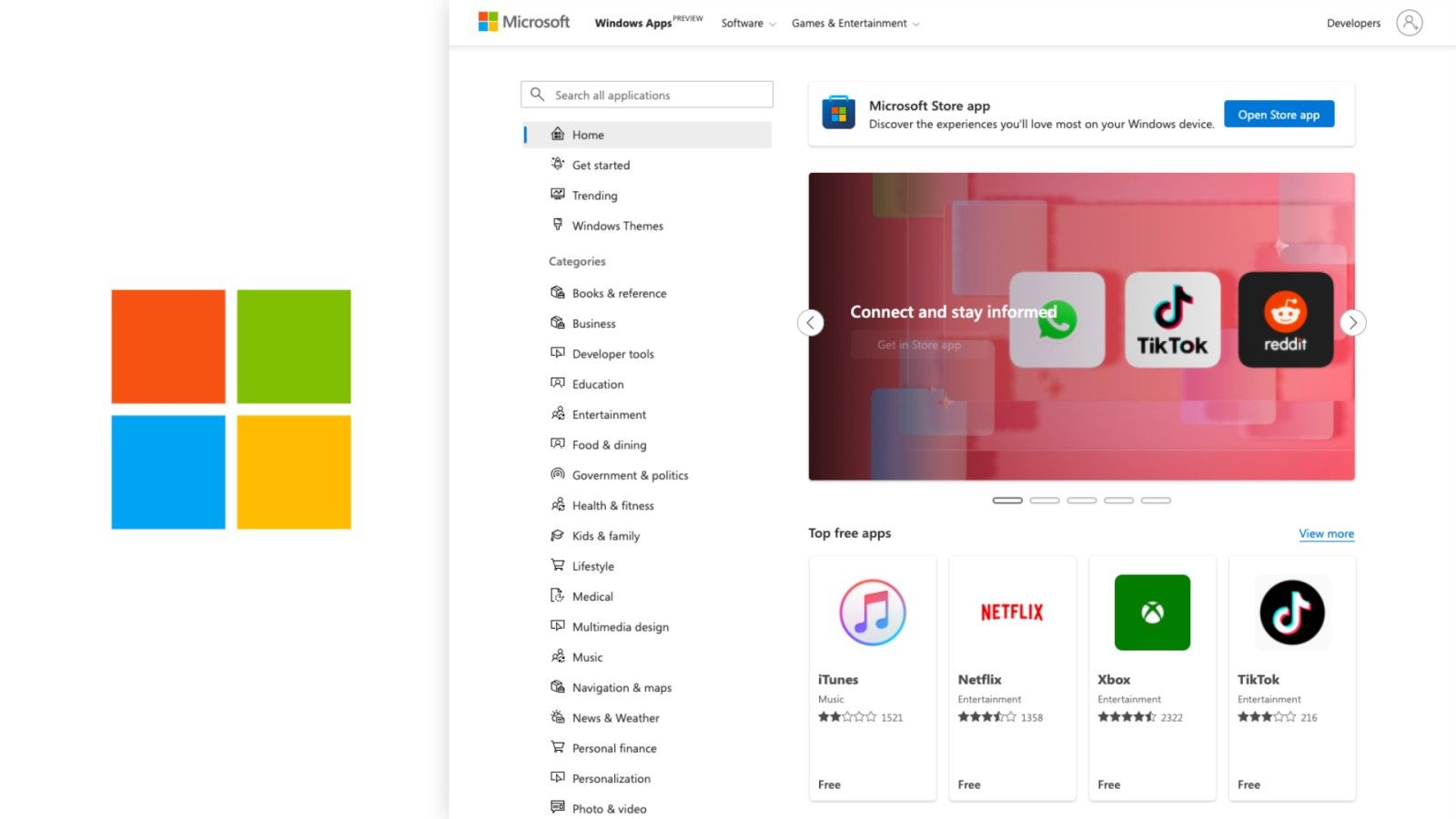 Microsoft Store gets a complete redesign on the web